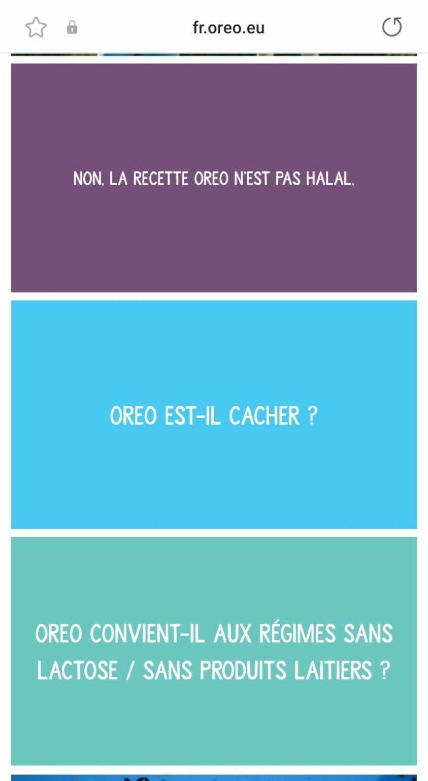 Les biscuits OREO "non halal" envahissent les supermarchés et les ...